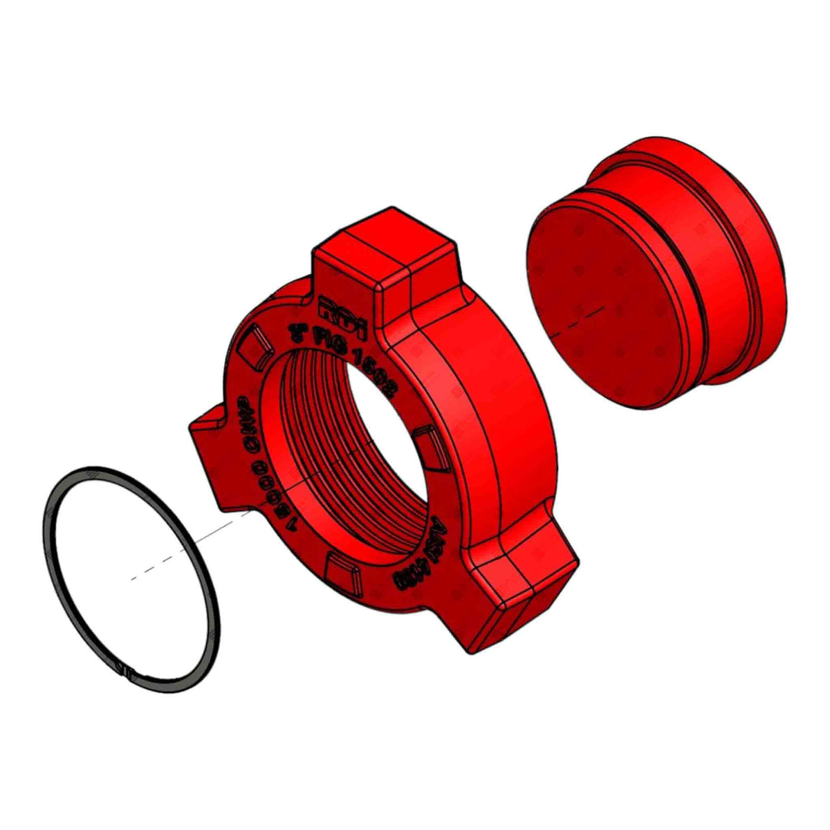 Blanking Cap, 3” 1502 M, 15000 psi, STD Service – Big Iron Flow Control