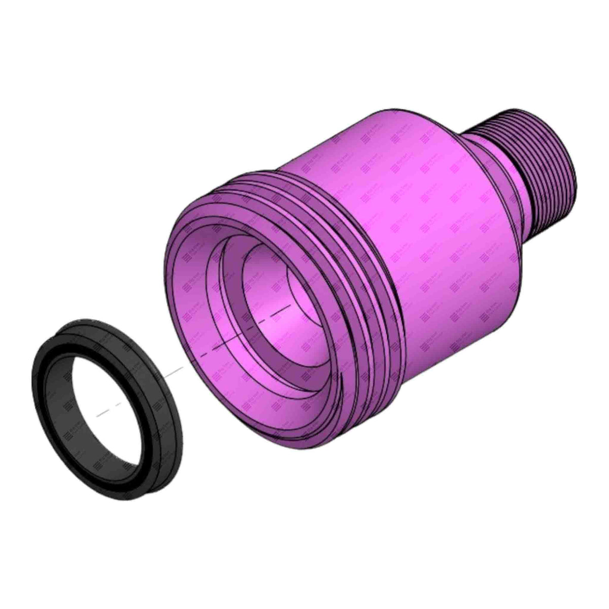 Crossover Union 2" Fig 1502 F X 1" 1/2" LP Integral – Big Iron Flow ...